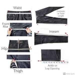 Fit Guides | Jeans | Proper Guidelines How To Measure Jeans Pants ...